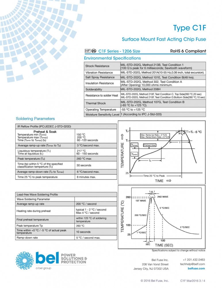 Bel Fuse 0685F8000-01 datasheet page 3