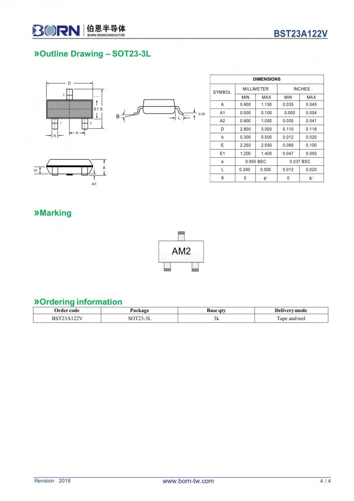 BST23A122V datasheet page 4