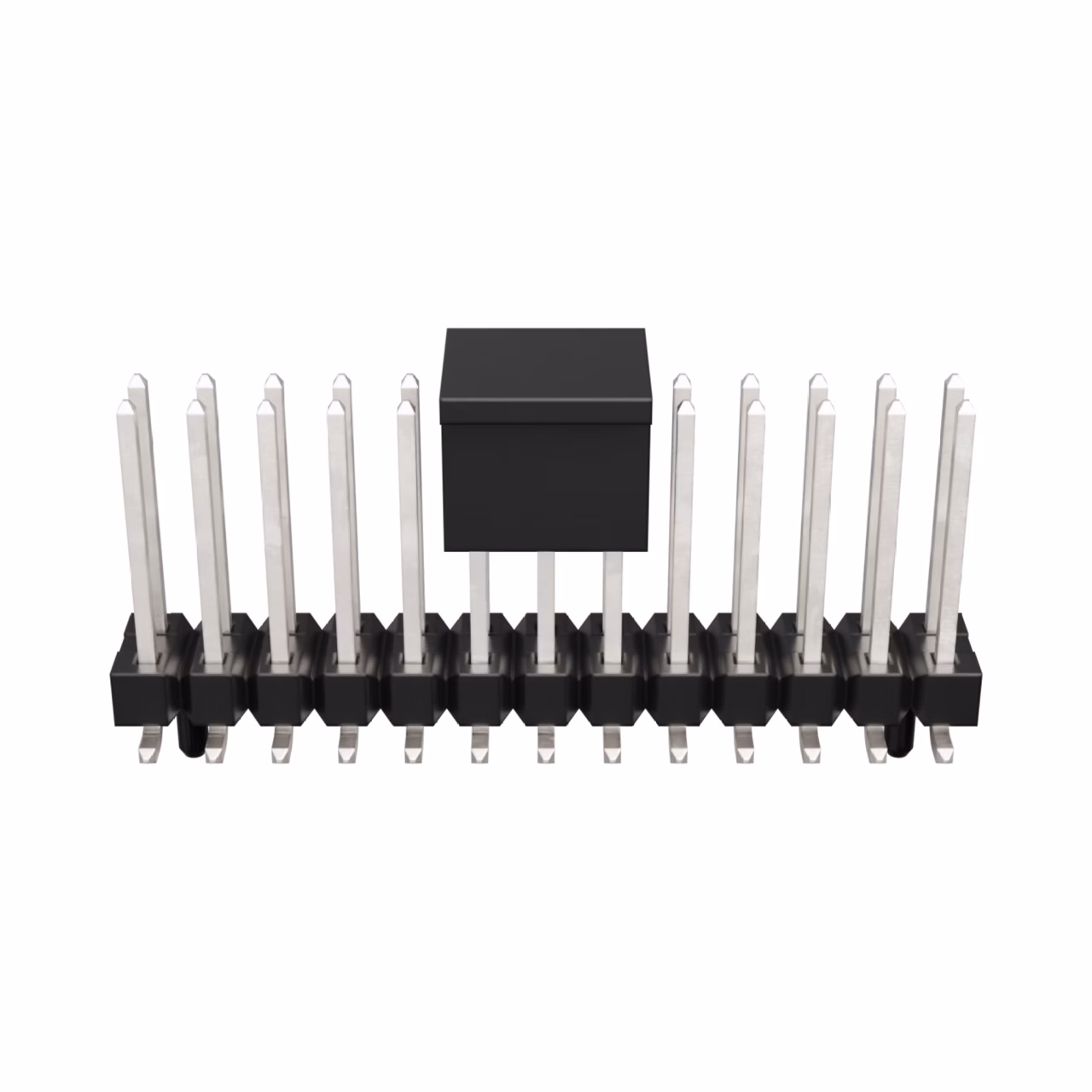 C-Grid Header, 2.54mm Pitch, Surface Mount, Dual Row, Vertical, 26 Circuits, Tin (Sn) Overall Plating, with Cap and Peg, Tube Packaging, Lead-Free for sale