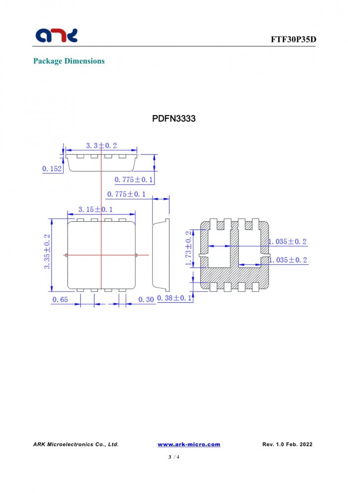 FTF30P35D datasheet page 3