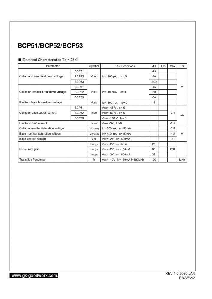 BCP53-16 datasheet page 2