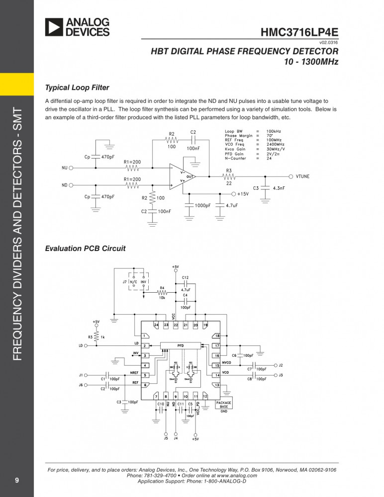 HMC3716LP4E datasheet page 9