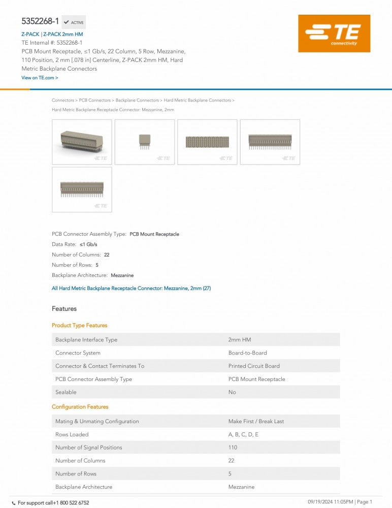 5352268-1 technical document page 1
