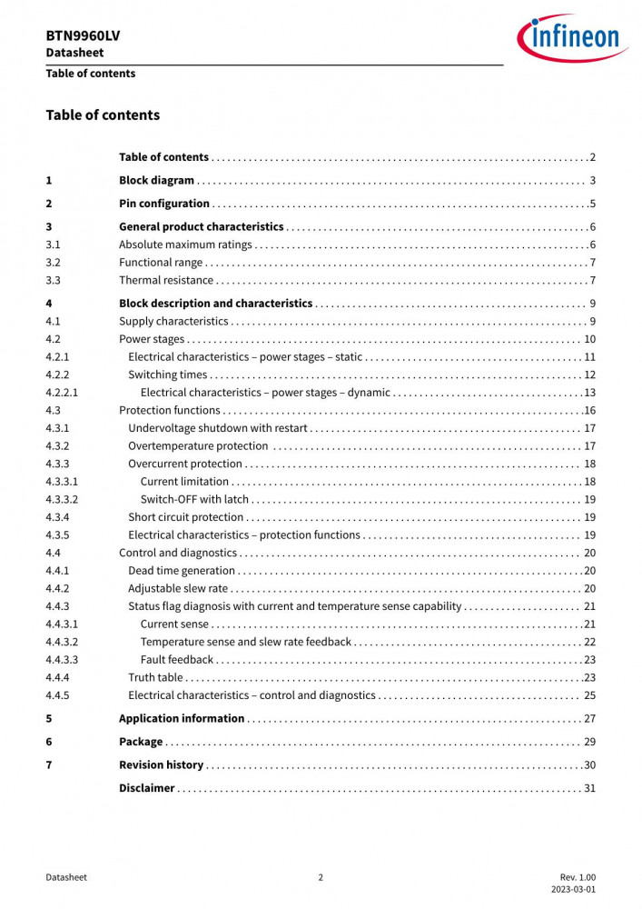 BTN9960LV datasheet page 2