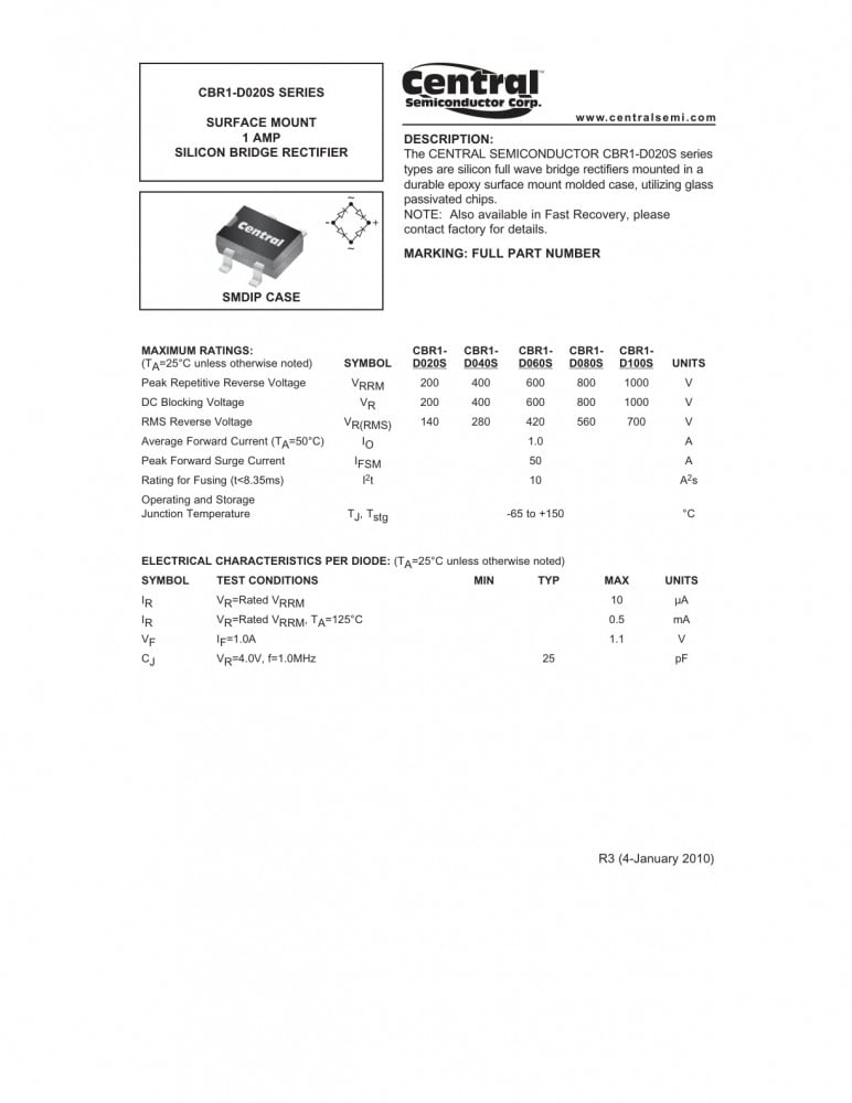 CBR1-D060S datasheet page 1