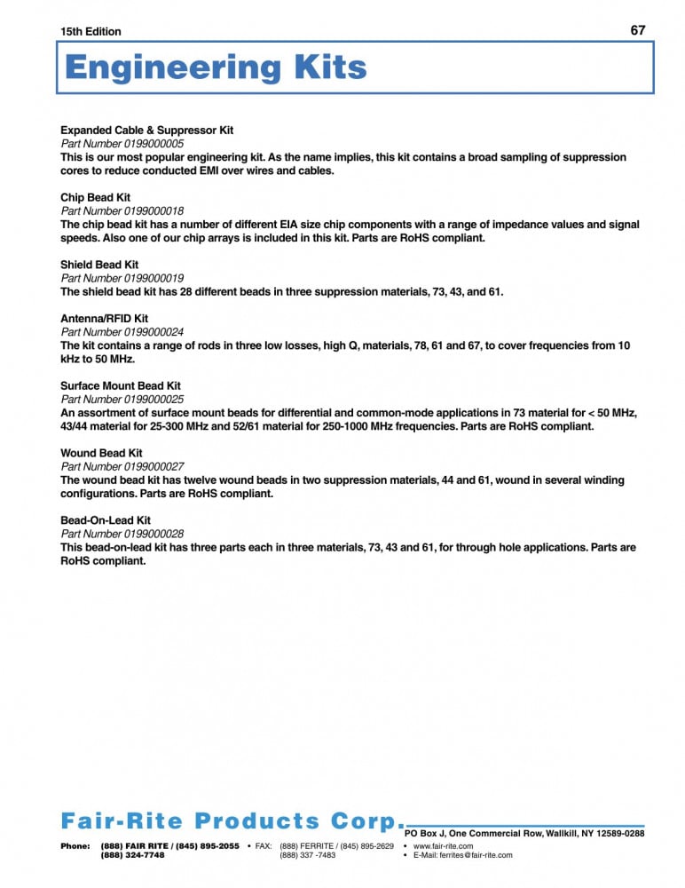 Fair-Rite technical document page 2