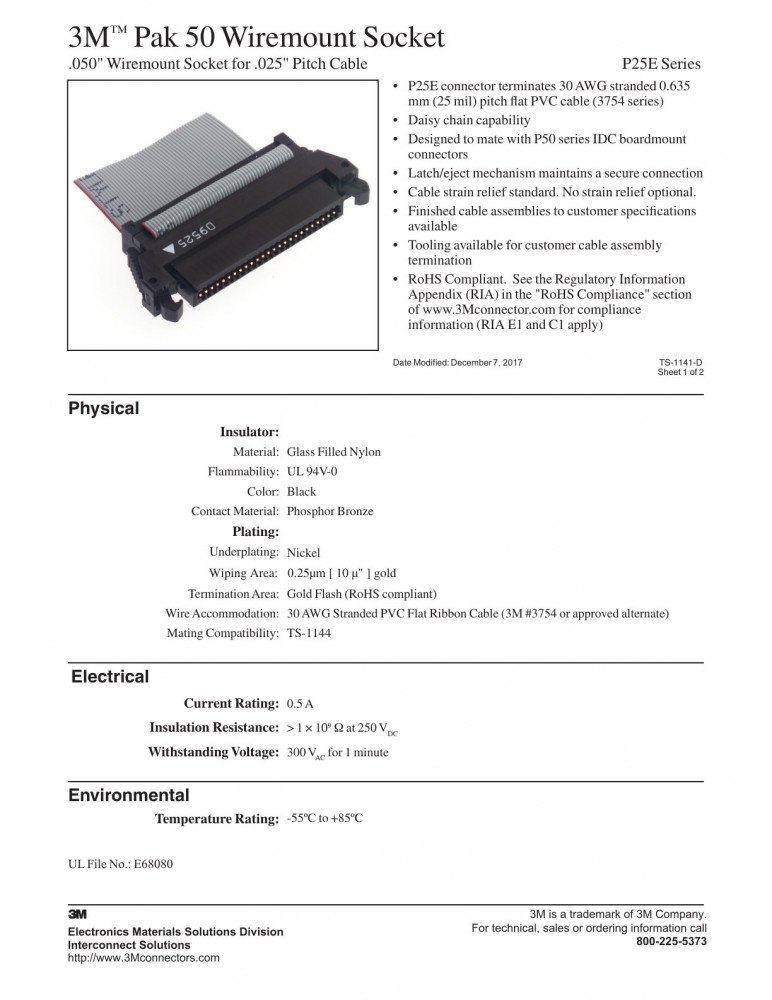 P25E series technical document page 1