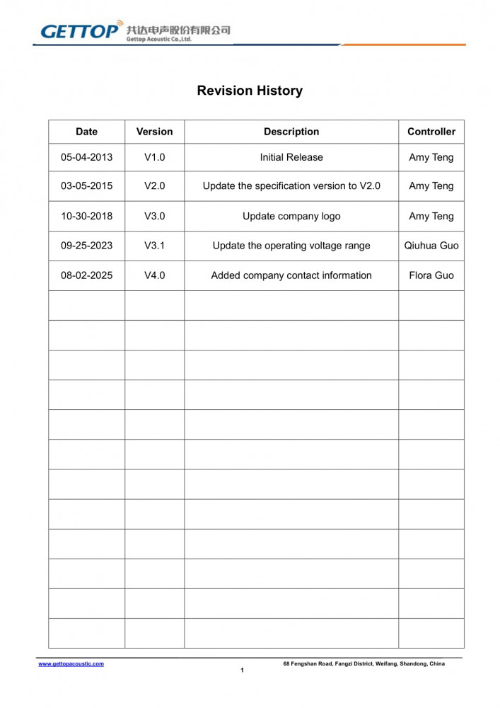 Gettop BUM1045L-N373-C1033 specification page 2