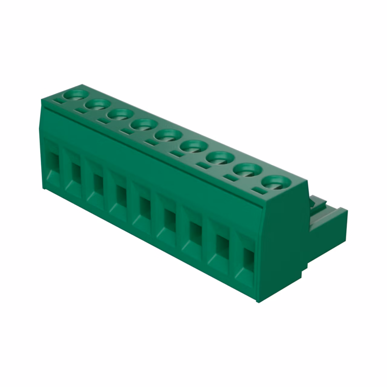 5.00mm Pitch Eurostyle Horizontal Plug, Green Housing, 9 Circuits for sale