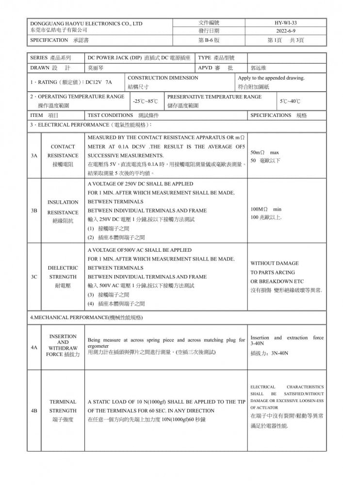 HOOYA DC-511B-2.0 document page 3