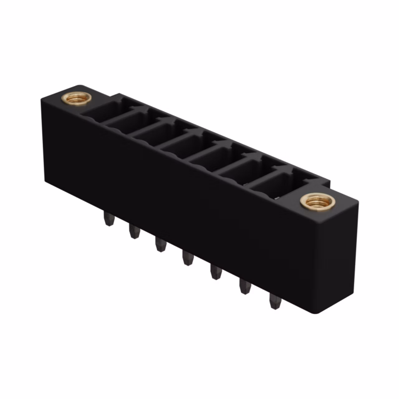 3.81mm Pitch Eurostyle Vertical PCB Header, with Threaded Retention Inserts, 7 Circuits for sale