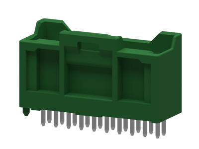 2.00mm Pitch, iGrid PCB Header, Dual Row, Vertical, Through Hole, Matte Tin (Sn) Plating, Positive Lock, 32 Circuits, Tray, 3.20mm PC Tail Length, Green, with PCB Locator for sale
