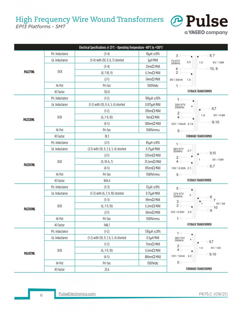 PA2221NLT datasheet page 6