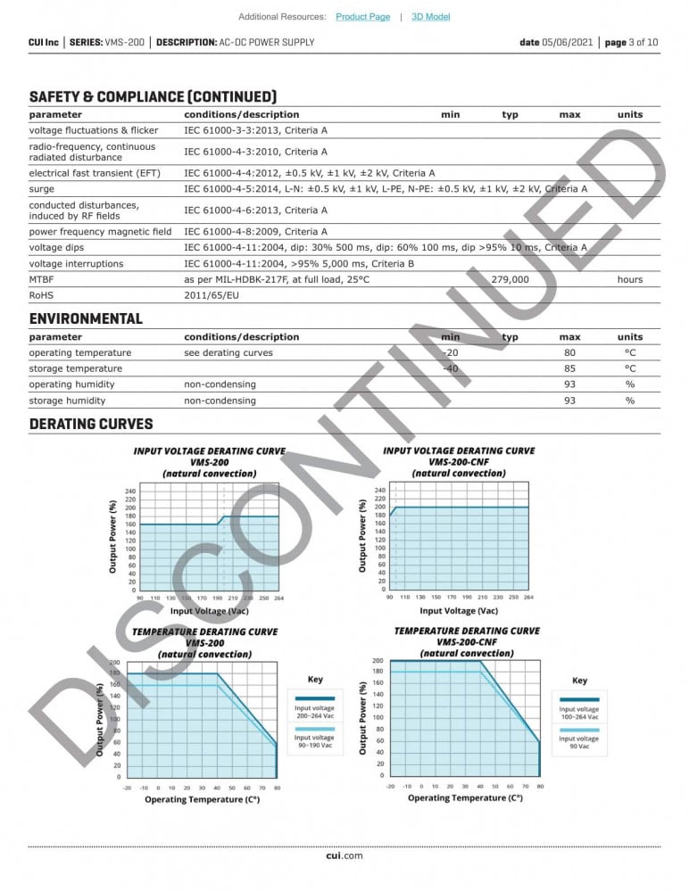 VMS-200-24 datasheet page 3