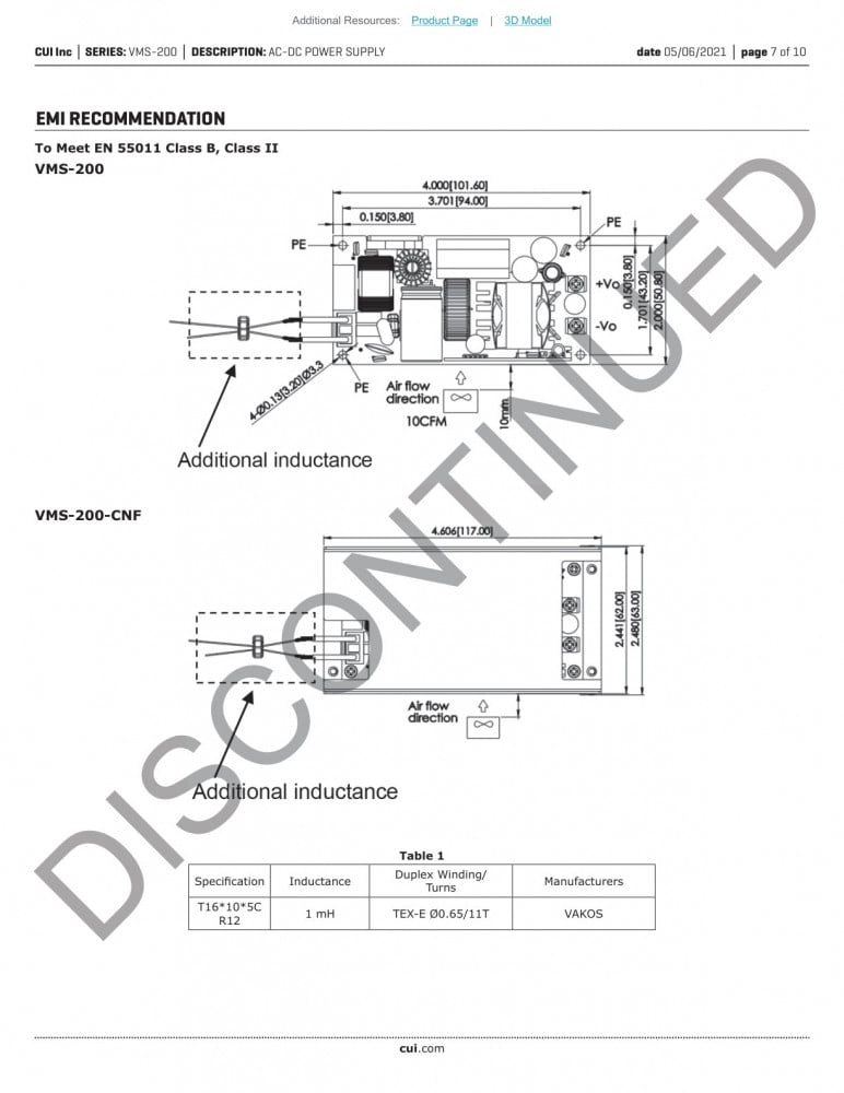 VMS-200-24 datasheet page 7