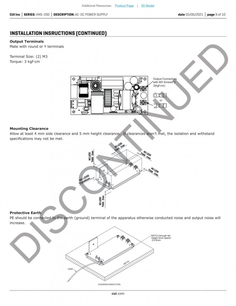 VMS-200-24 datasheet page 9