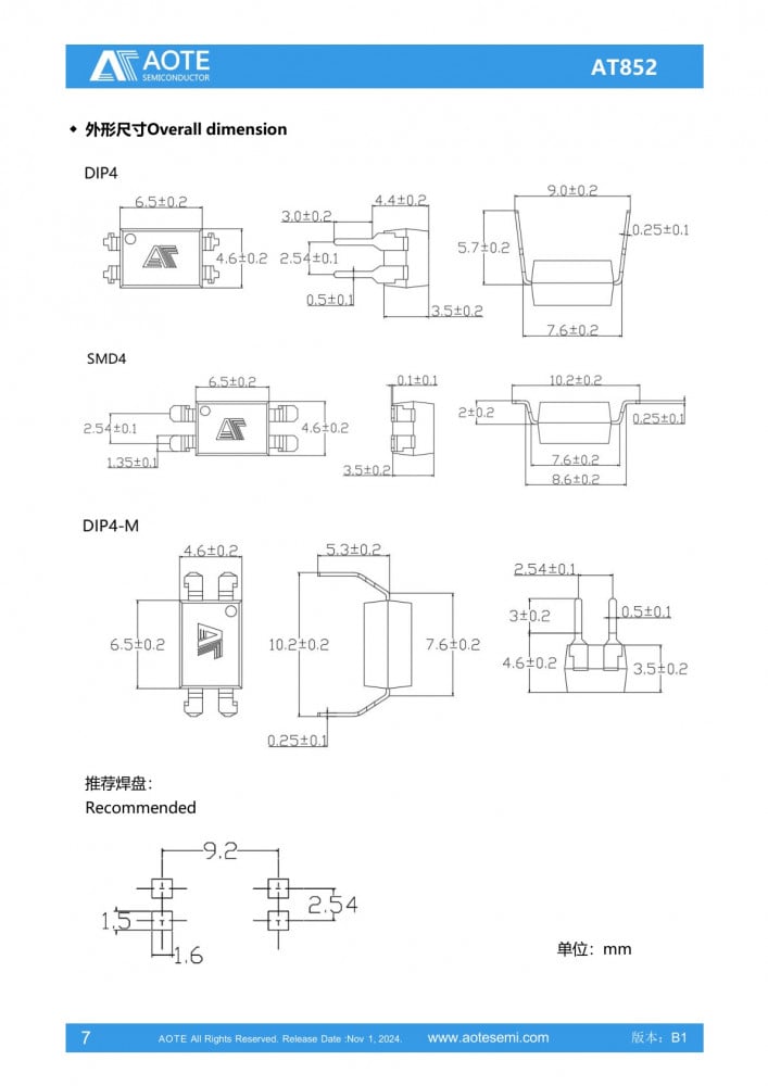 AT852 datasheet page 8