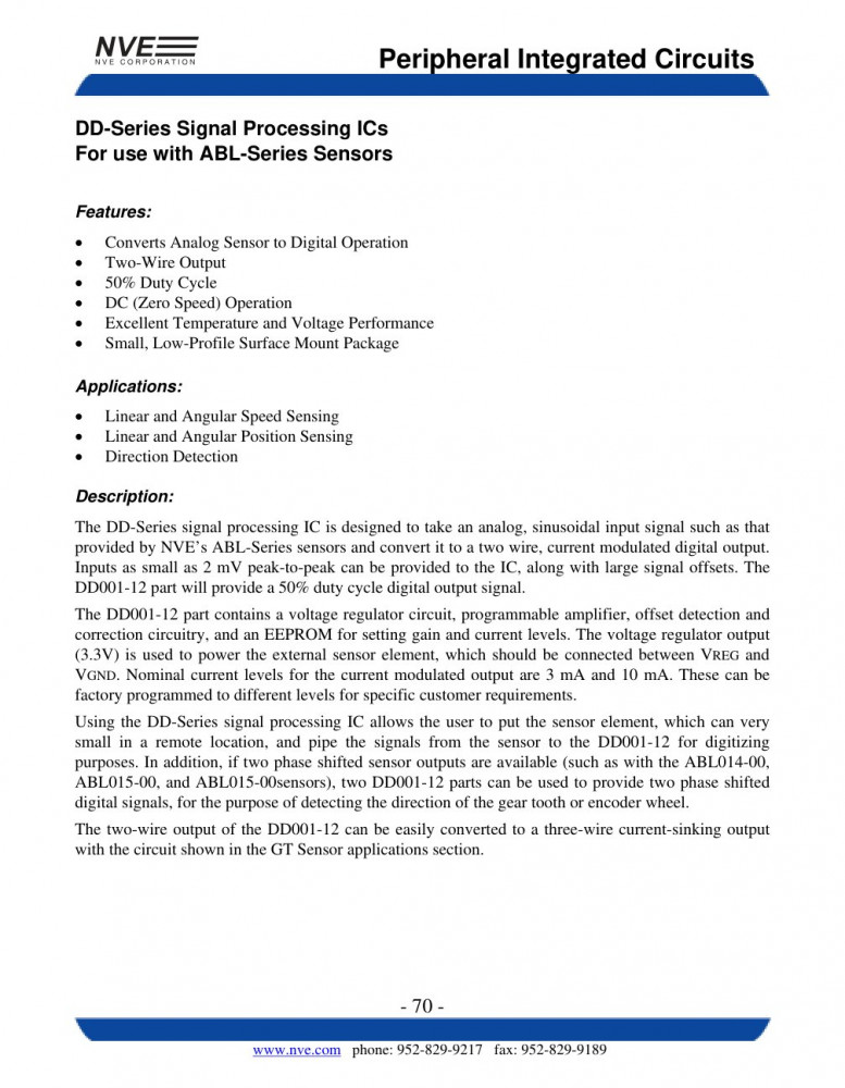NVE DB002-02E documentation page 10
