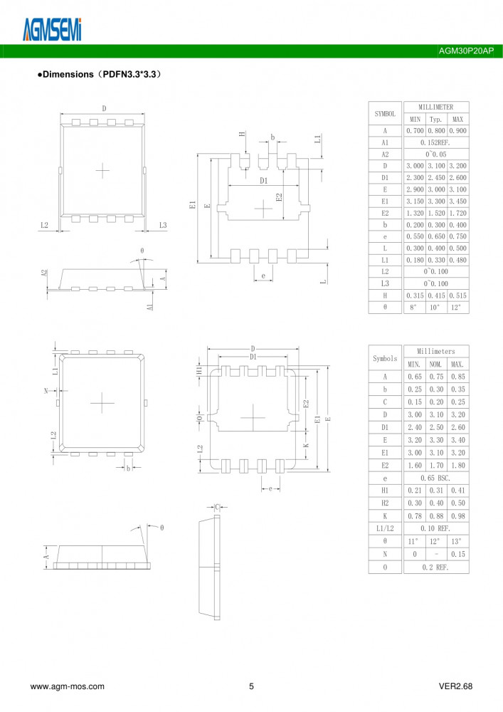 AGM30P20AP technical document page 5
