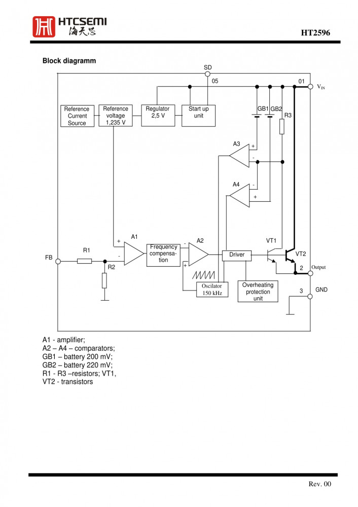 HT2596S-5.0 datasheet page 3