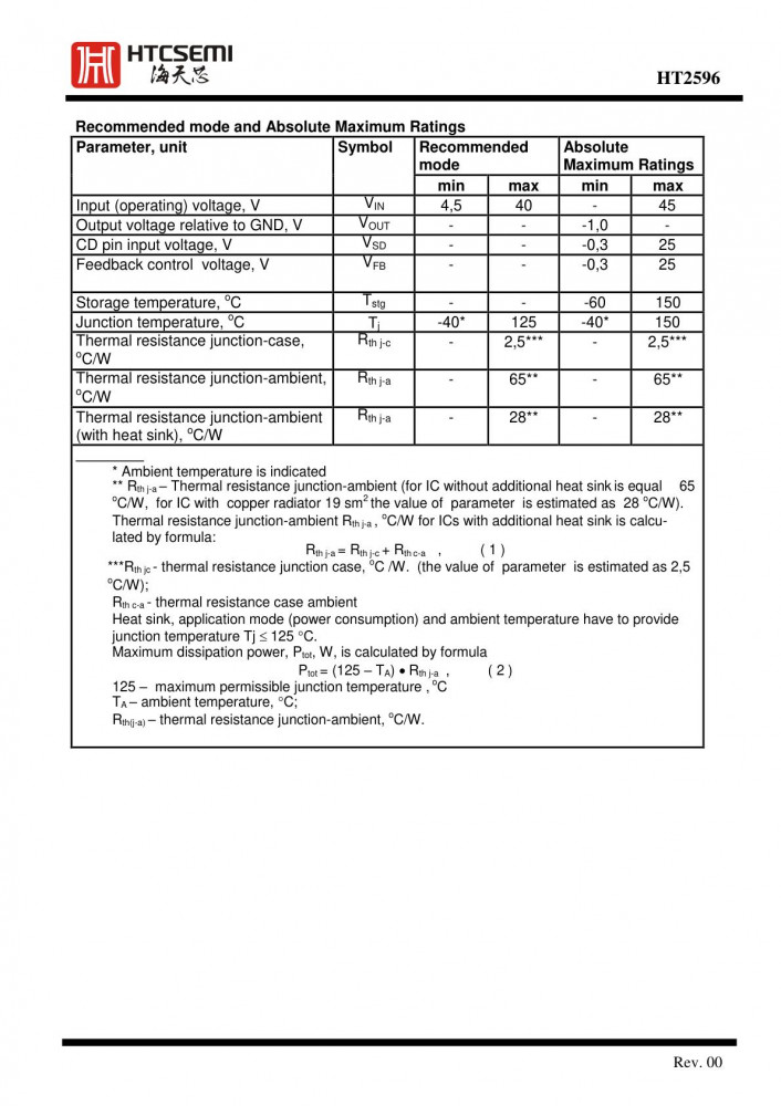 HT2596S-5.0 datasheet page 4