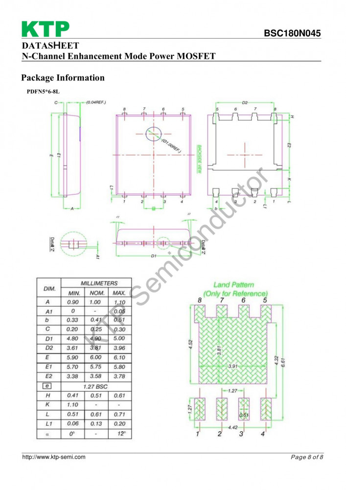 BSC180N045 datasheet page 8