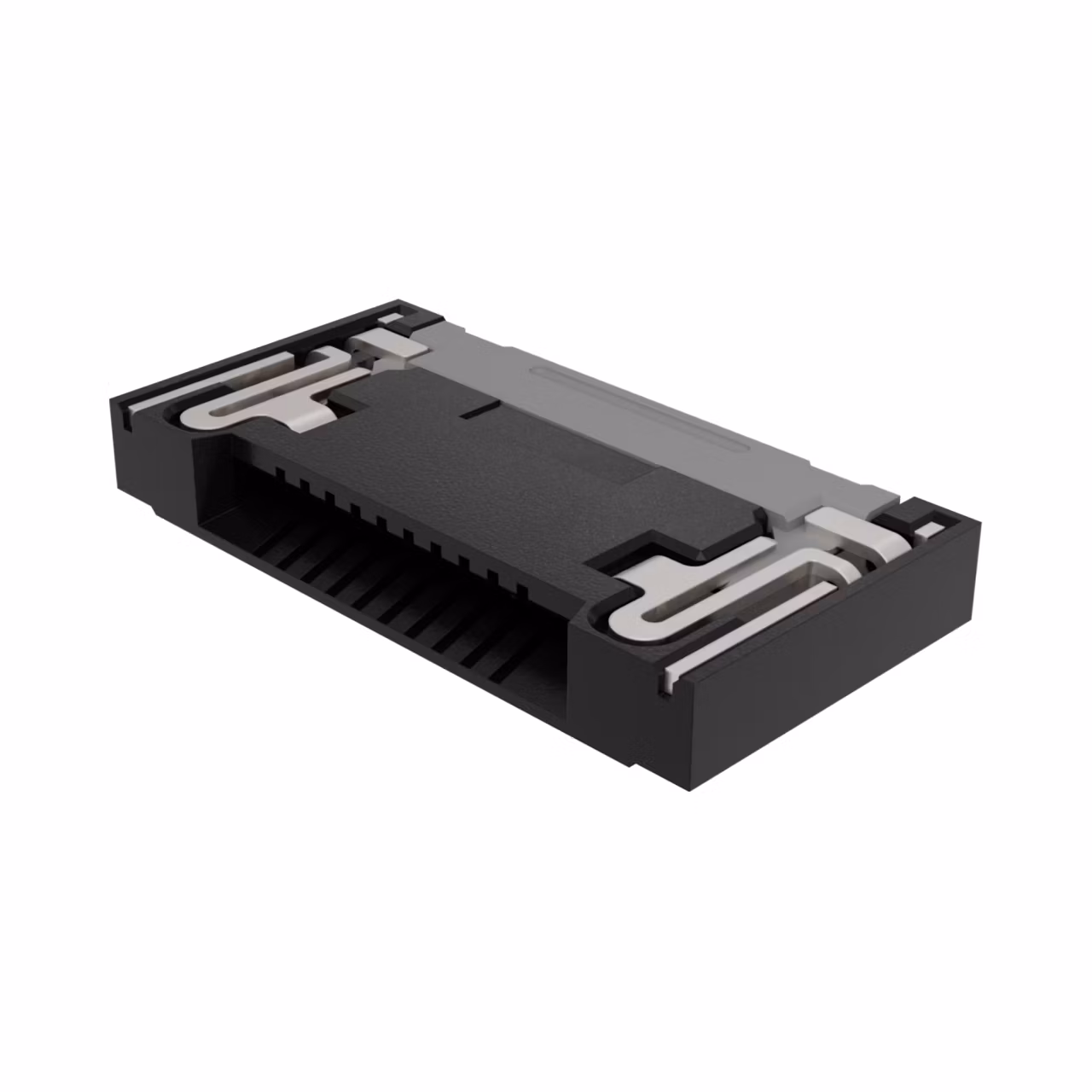 Easy-On FlexiSnap-15 FFC/FPC Connector, 0.50mm Pitch, 1.50mm Height, Dual Contact Style, Right-Angle, Surface Mount, 10 Circuits, Gold Plating for sale