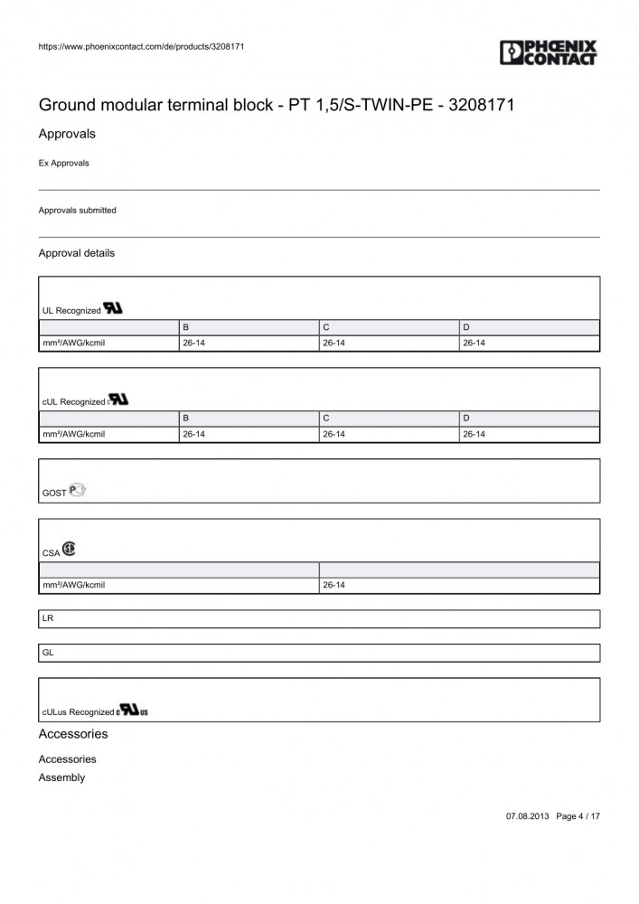 PT 1,5/S-TWIN-PE 3208171 technical document page 4
