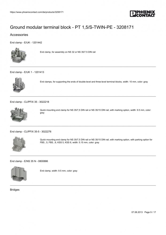 PT 1,5/S-TWIN-PE 3208171 technical document page 9