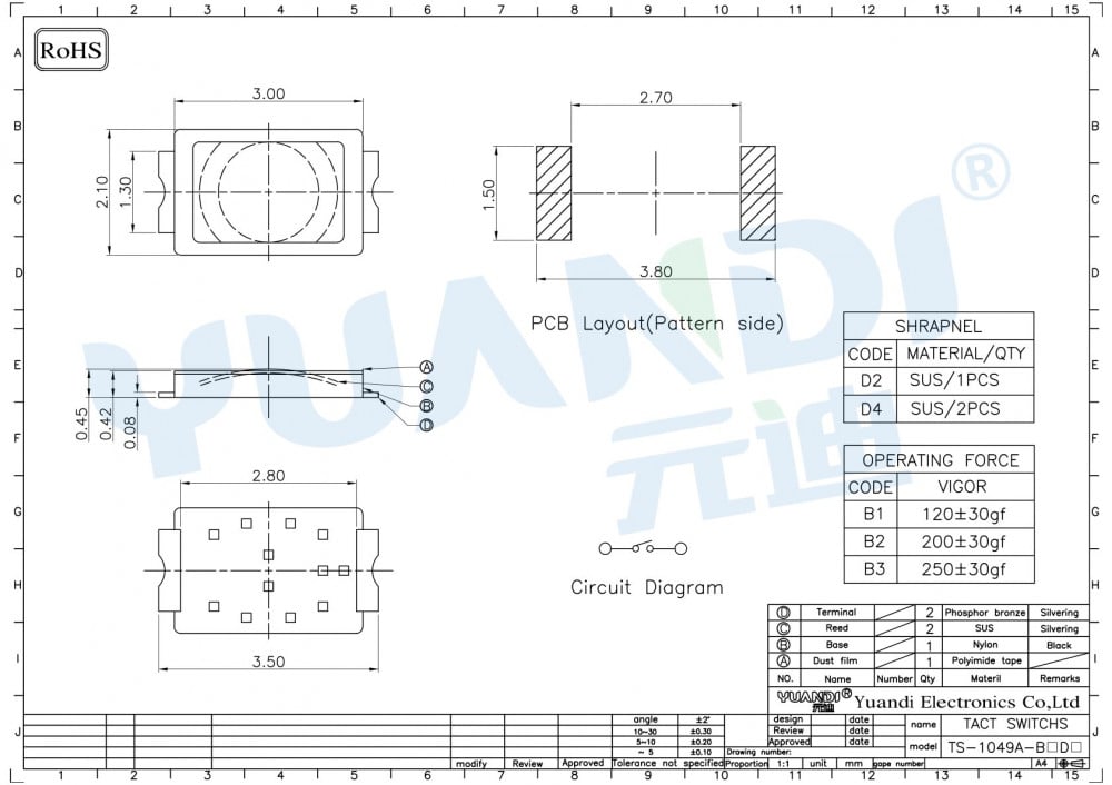 TS-1049A-B2D4 technical document page