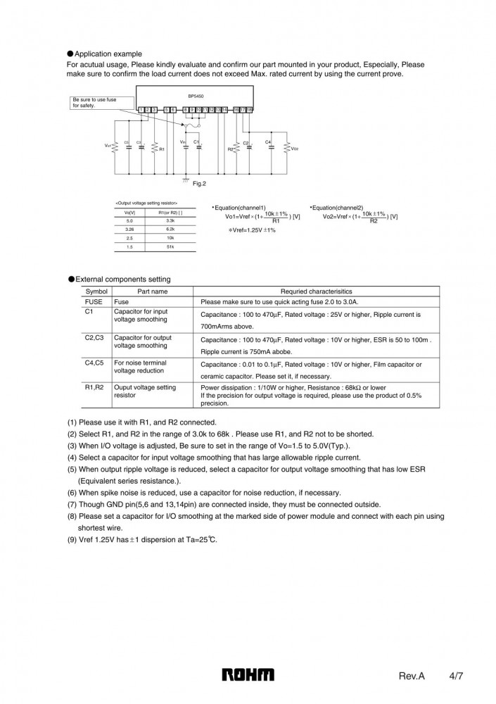 BP5450 technical document page 4
