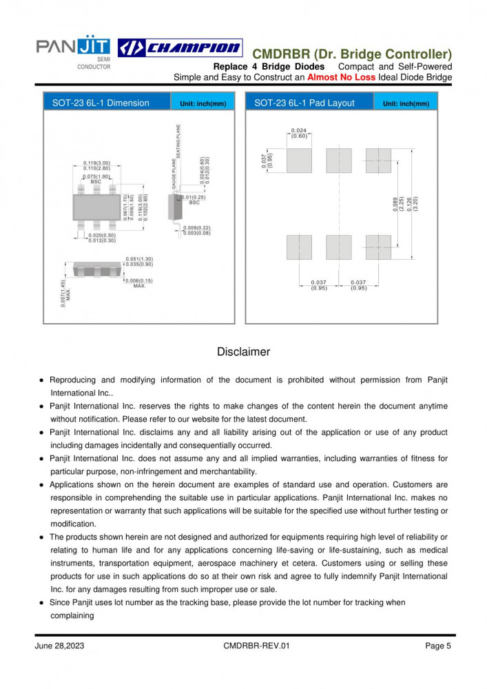 CMDRBR datasheet page 5