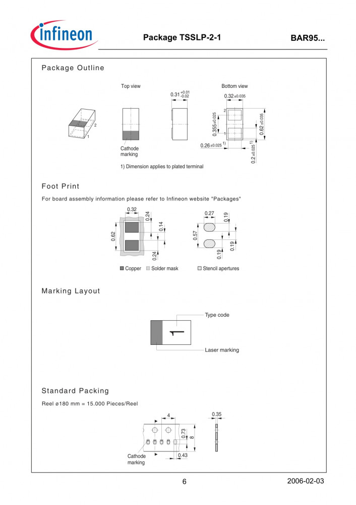 BAR 95-02LS E6327 datasheet page 6