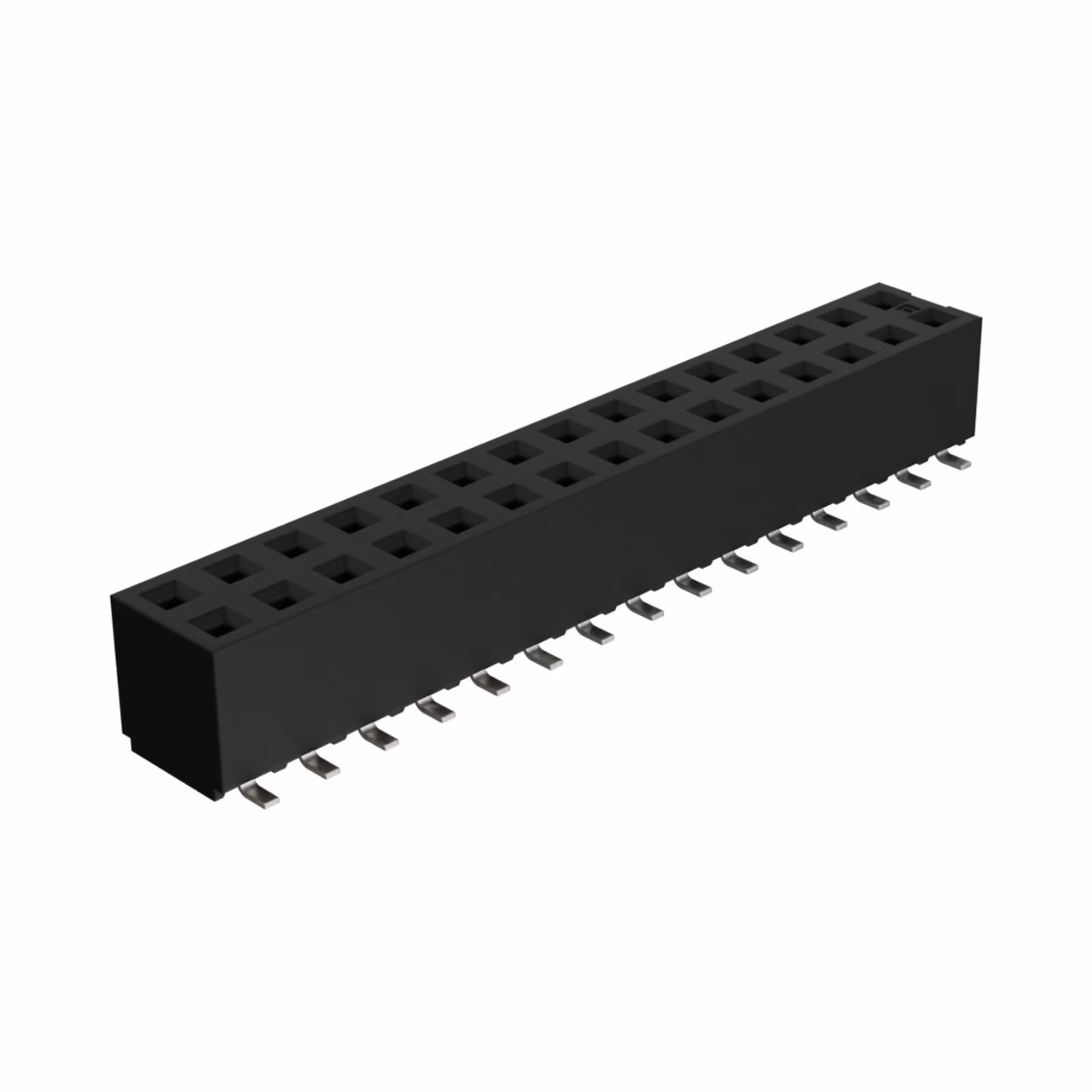 Milli-Grid Receptacle, Surface Mount, Vertical, Top Entry, with Plastic Pegs, with Cap, Tube, 2.50µm Tin (Sn) Plating, 30 Circuits, Lead-Free