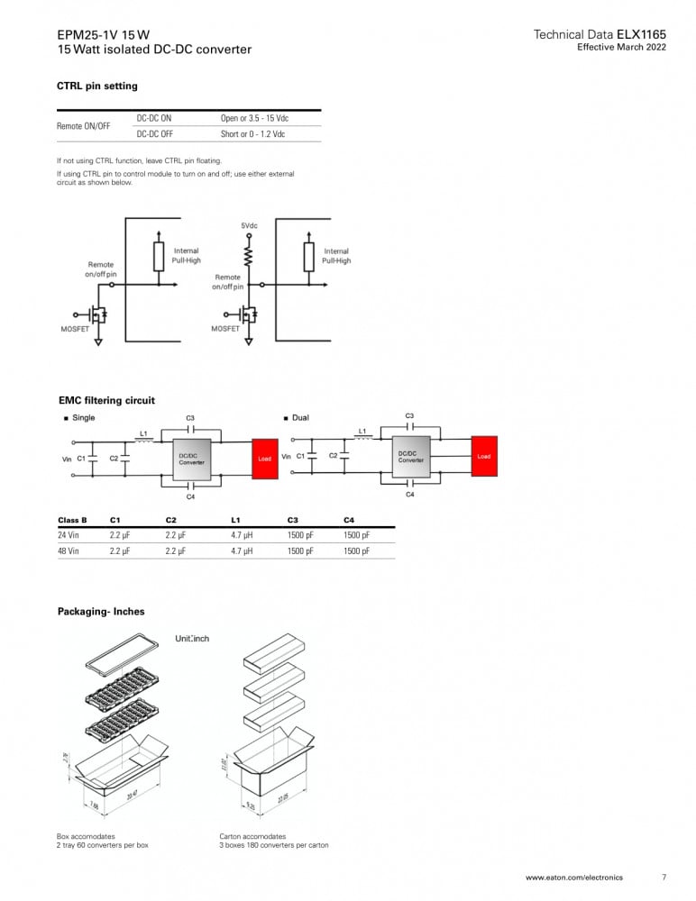 EATON EPM25-1V datasheet page 7