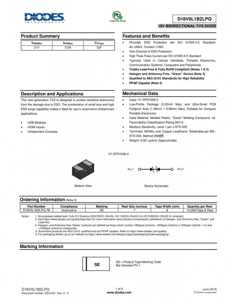 D18V0L1B2LPQ-7B datasheet page 1