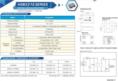 HELE TC2S026000DCCHE-T Oscillator Chip for sale