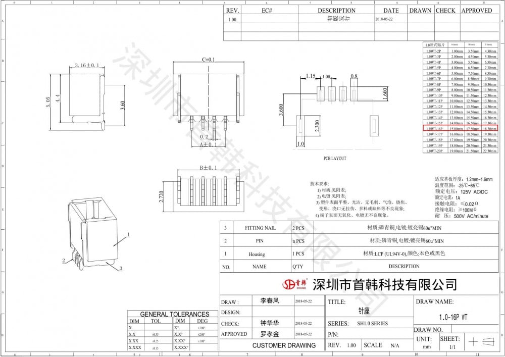 SHOU HAN 1.0-16P WT document page 1