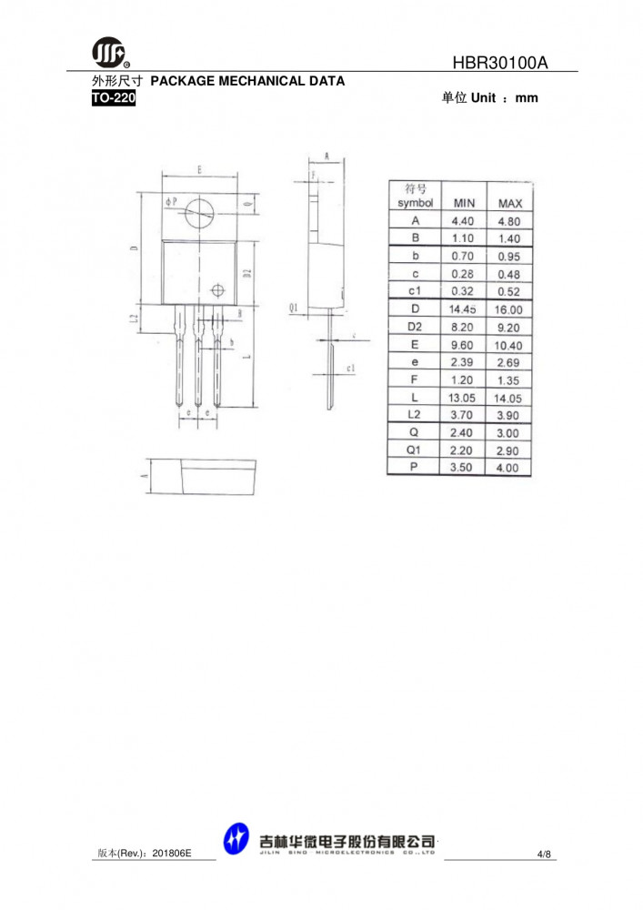 HBR30100A datasheet page 4