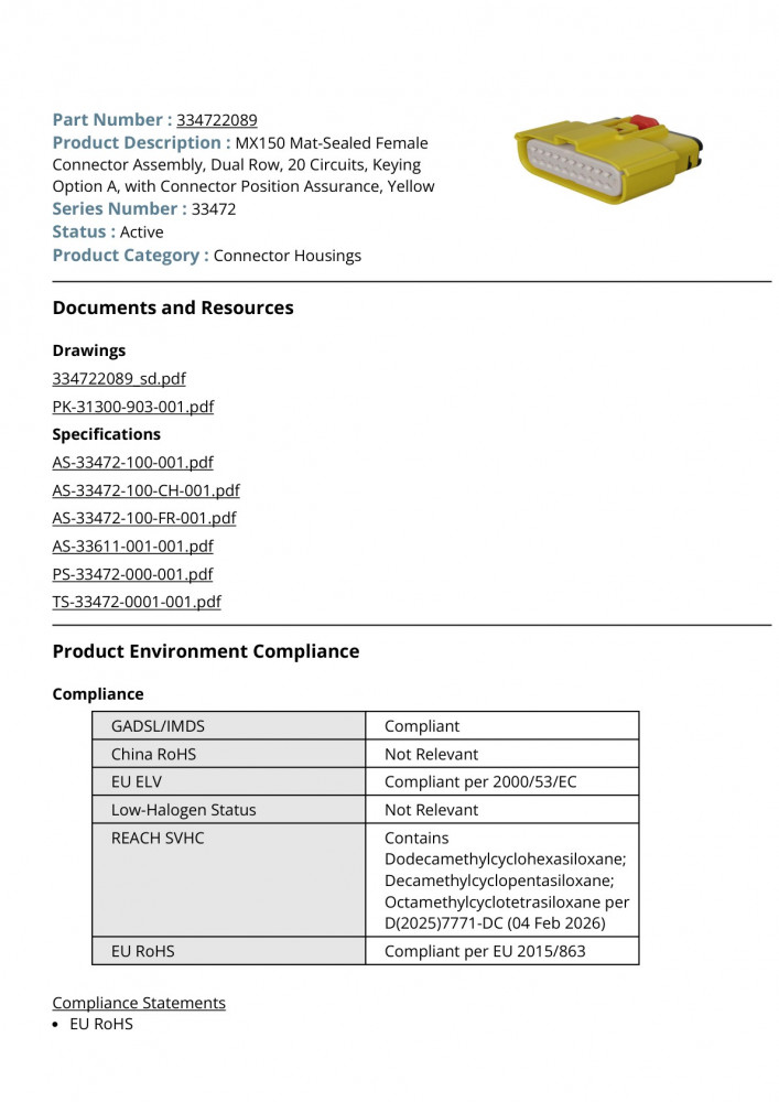 MOLEX 334722089 product document image 1