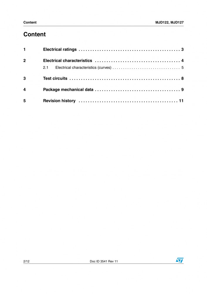 MJD122T4 datasheet page 2