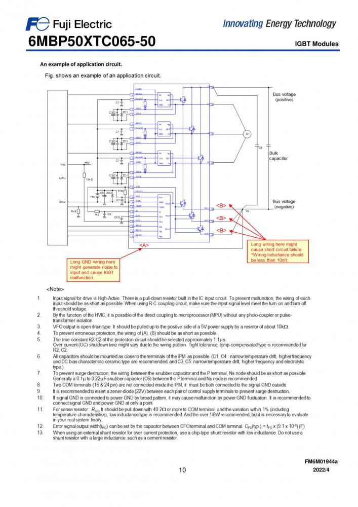 6MBP50XTC065-50 datasheet page 10