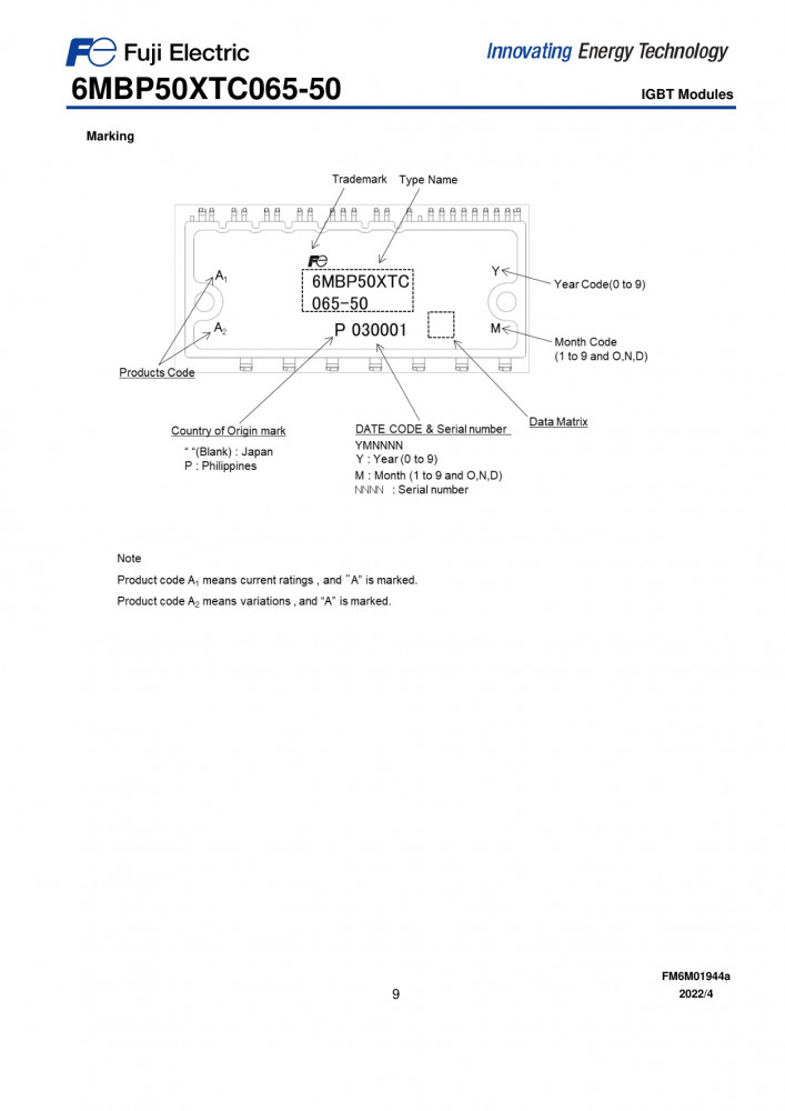 6MBP50XTC065-50 datasheet page 9
