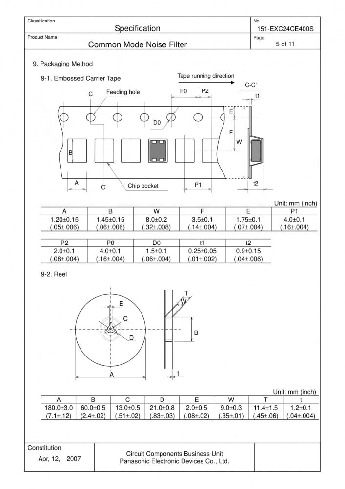 EXC24CE360UP specification page 6