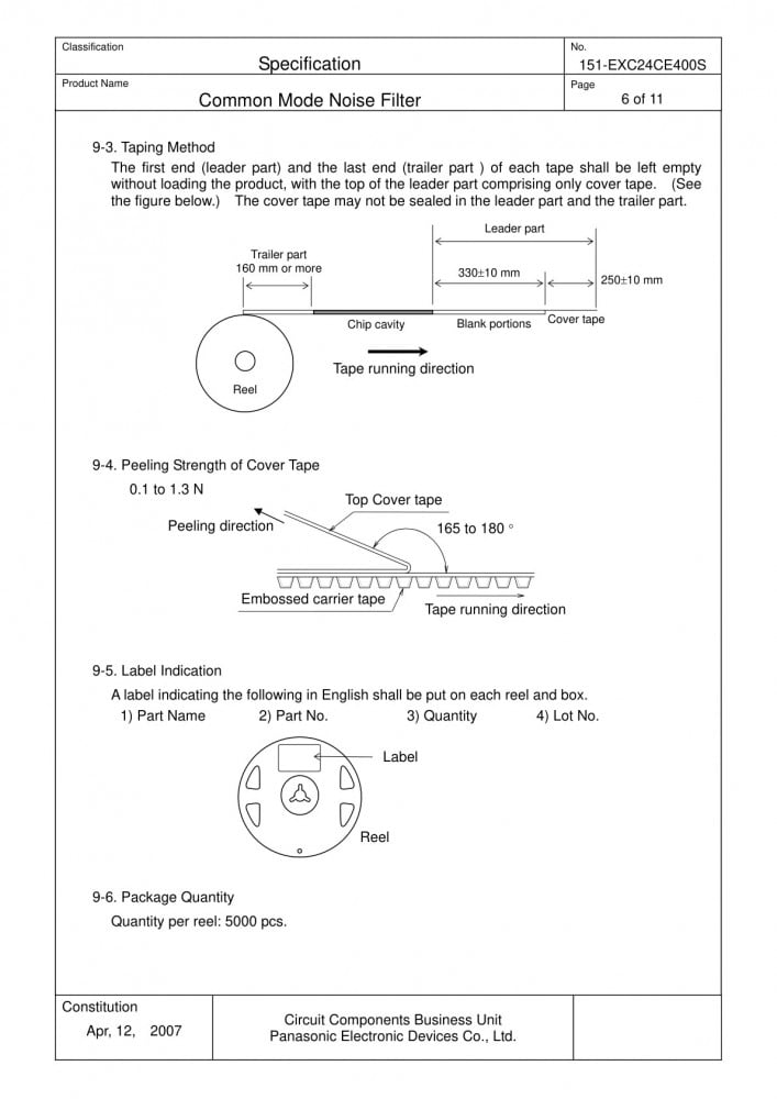 EXC24CE360UP specification page 7