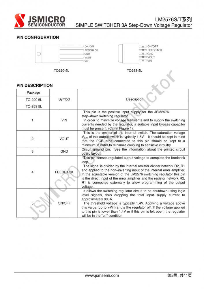 LM2576S-3.3 P+ datasheet page 3