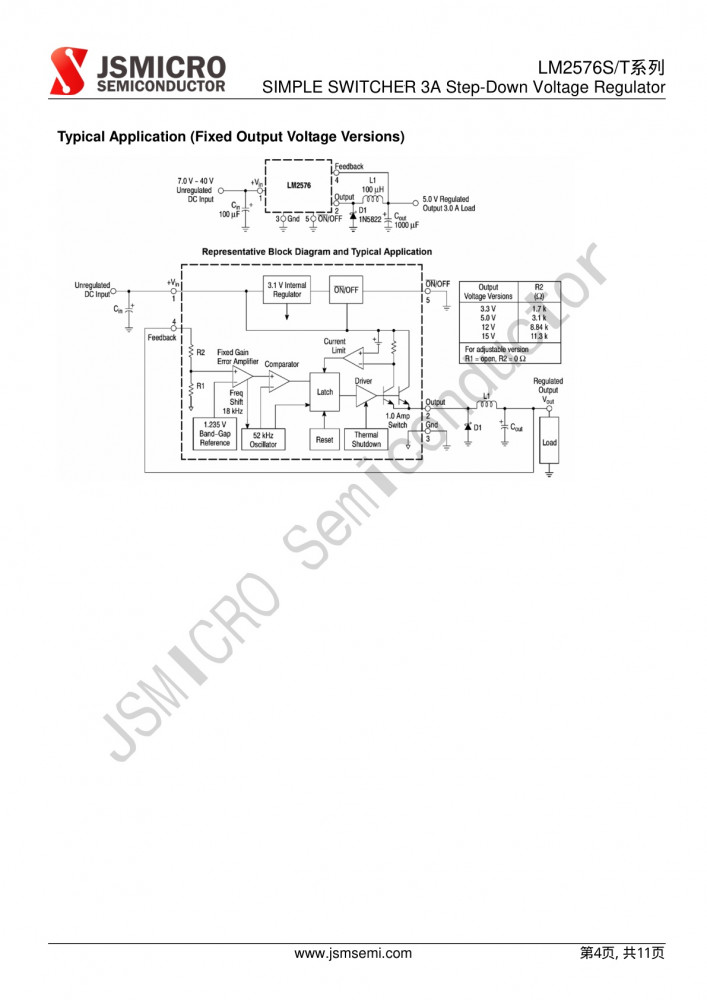 LM2576S-3.3 P+ datasheet page 4