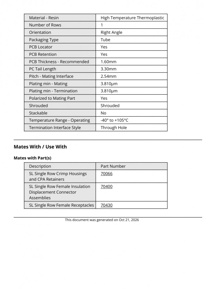 MOLEX 705510018 technical document image 3