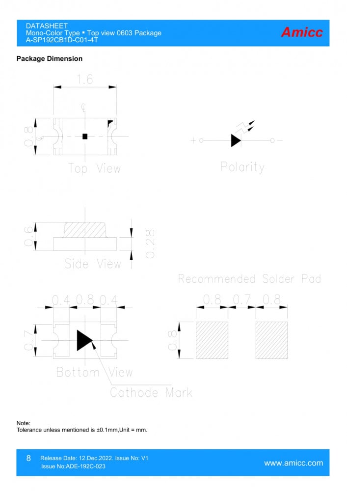 A-SP192CB1D-C01-4T datasheet page 8