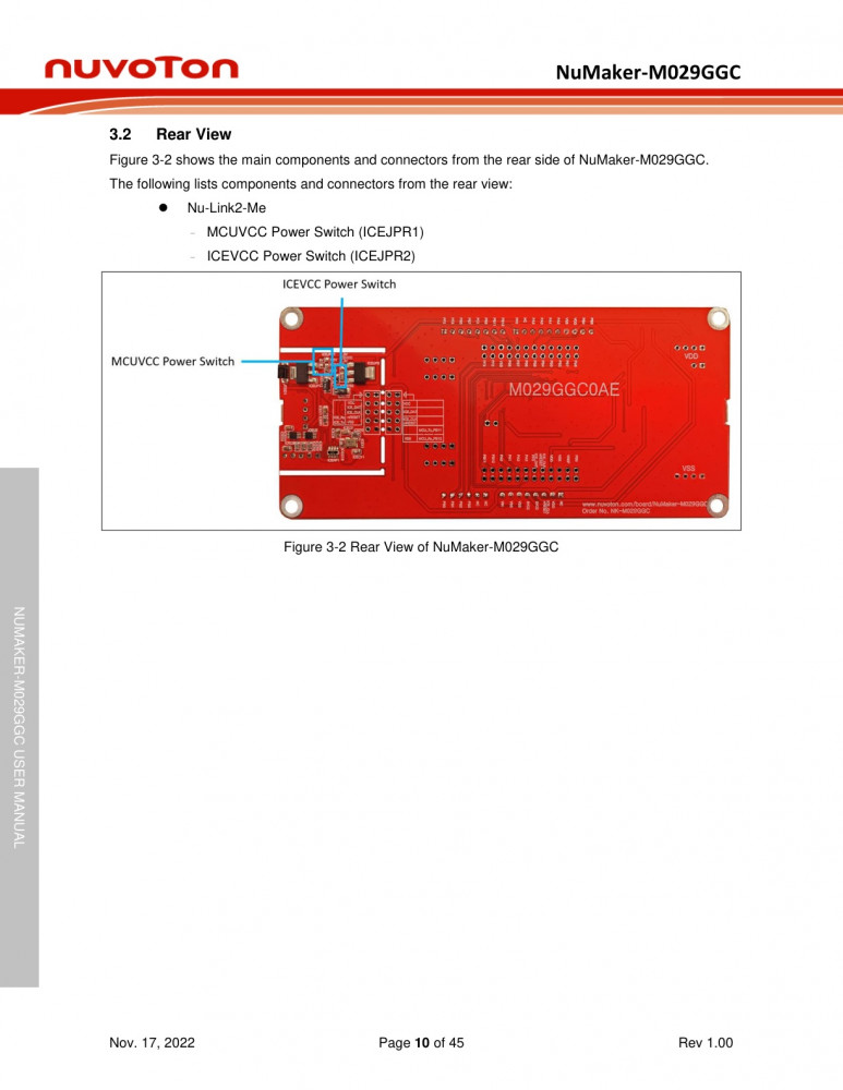 NuMaker-M029GGC documentation page 10